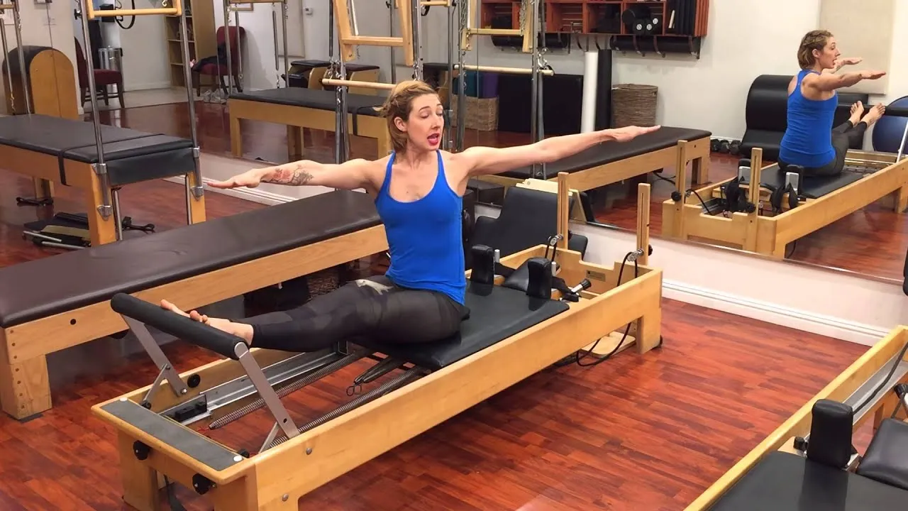 Pilates Stomach Massage Twist Exercise on the Reformer - MBS Pilates
